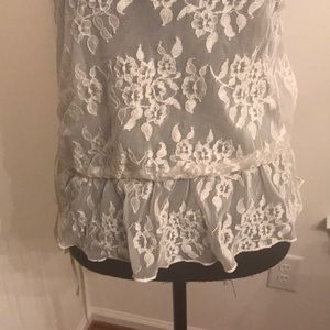 Lipsy | Tops | Medium Lace Top With Keyhole Back | Poshmark
